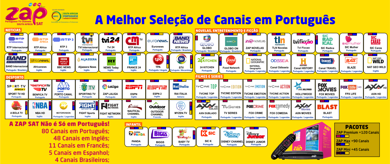 Home | ZAP SAT África do Sul